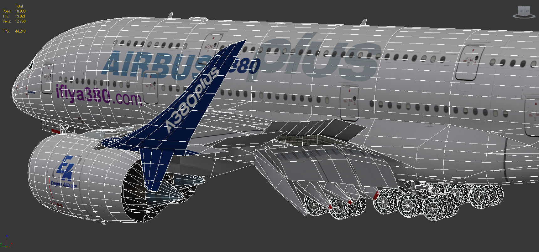 3D model Airbus A380 Plus 2017 Home livery VR / AR / low-poly rigged ...