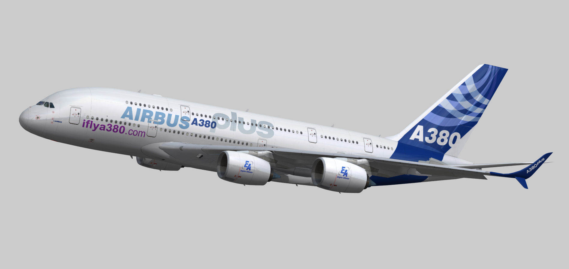 3D model Airbus A380 Plus 2017 Home livery VR / AR / low-poly rigged ...