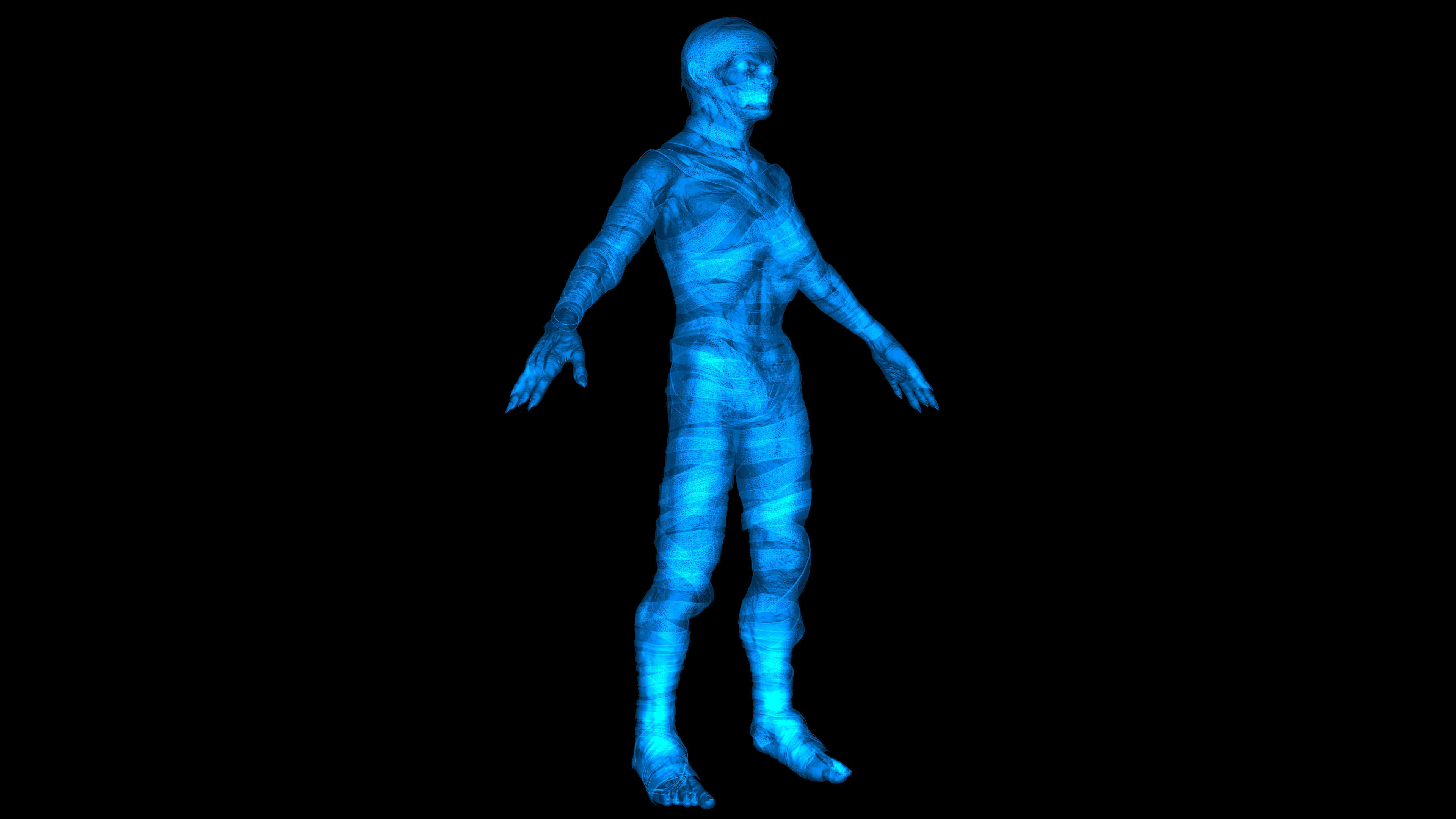 Mummy human body 3D model animated rigged | CGTrader