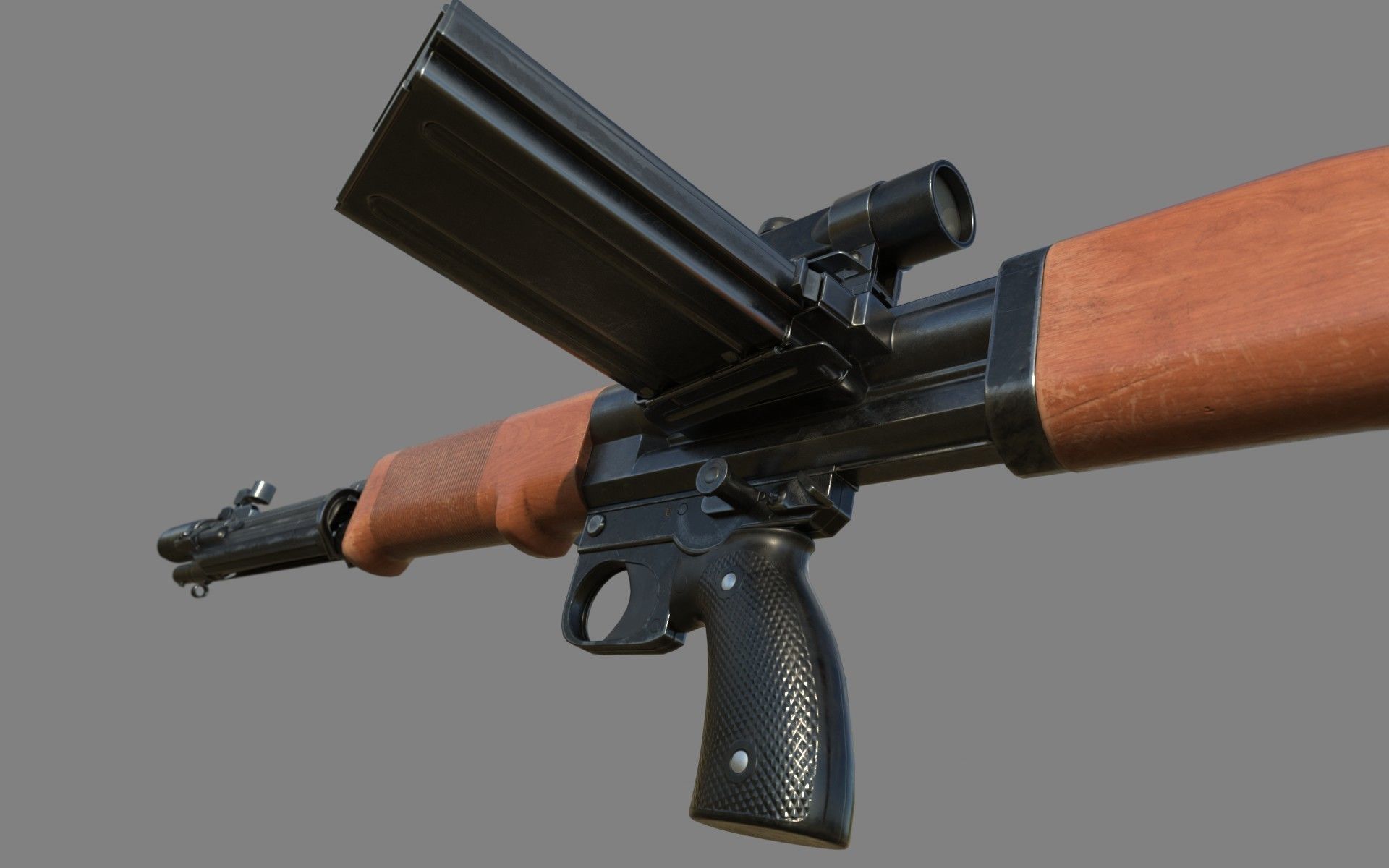 3D model FG-42 German Paratrooper Rifle PBR VR / AR / low-poly | CGTrader