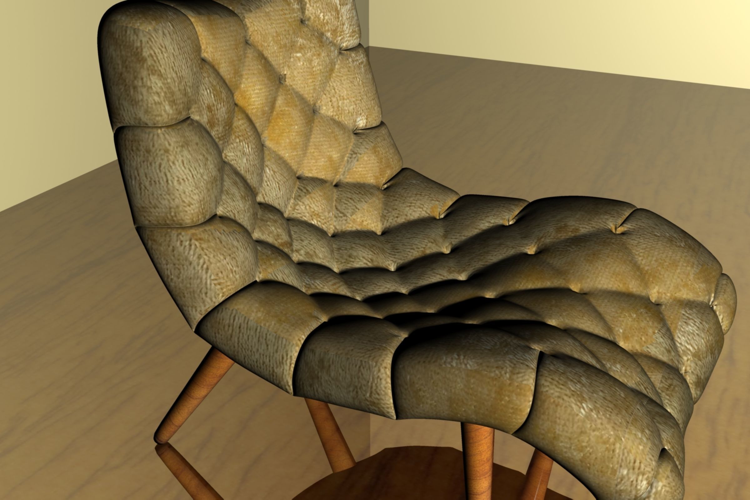 3D model Arm-Chair VR / AR / low-poly | CGTrader