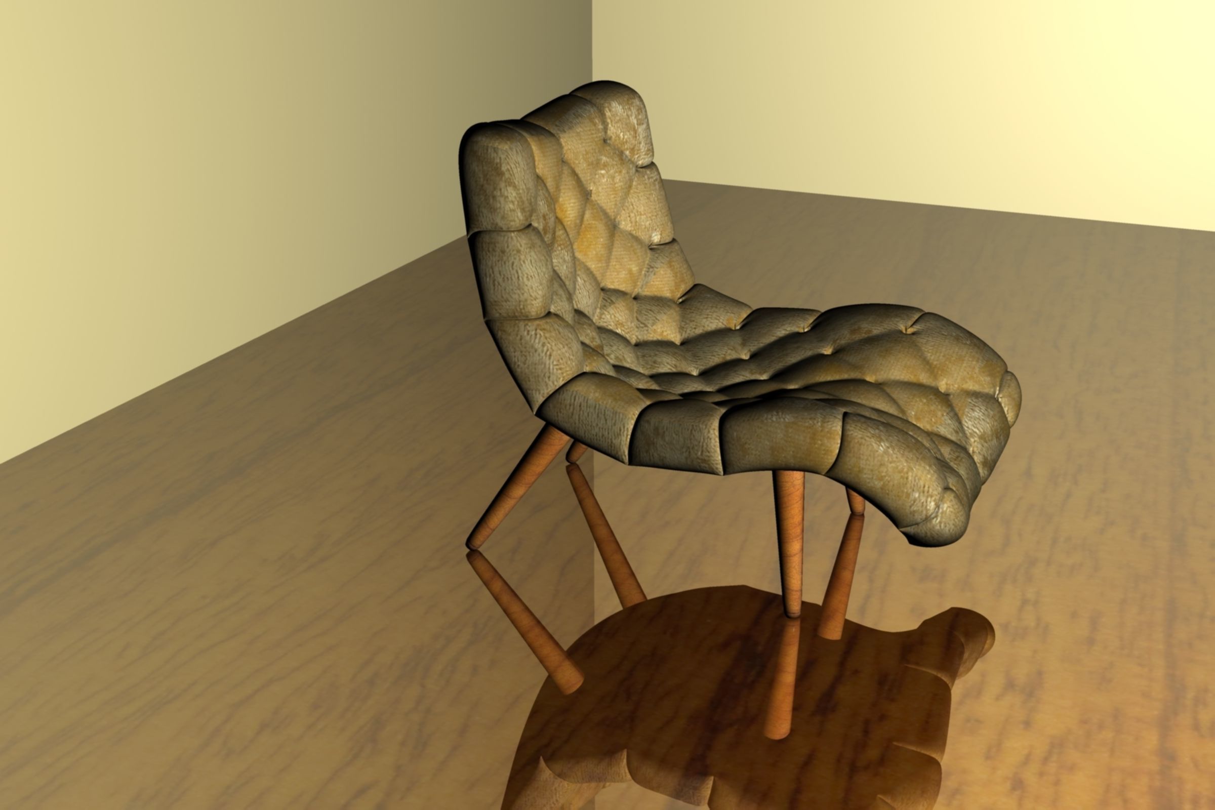 3D model Arm-Chair VR / AR / low-poly | CGTrader