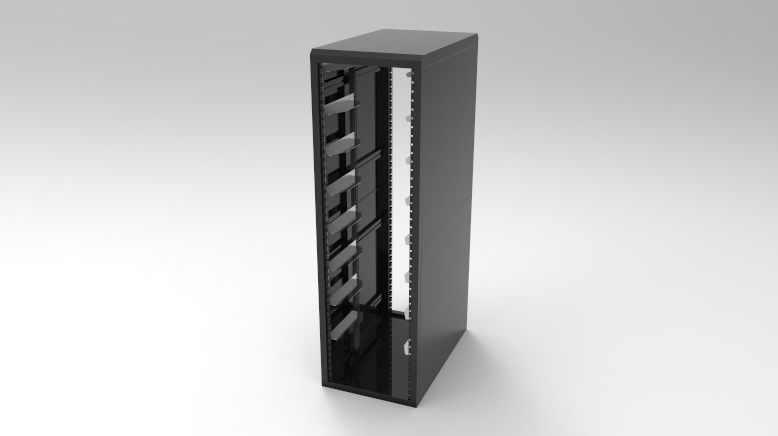 3D 42RU Systems 19 Inch Rack Assembly | CGTrader