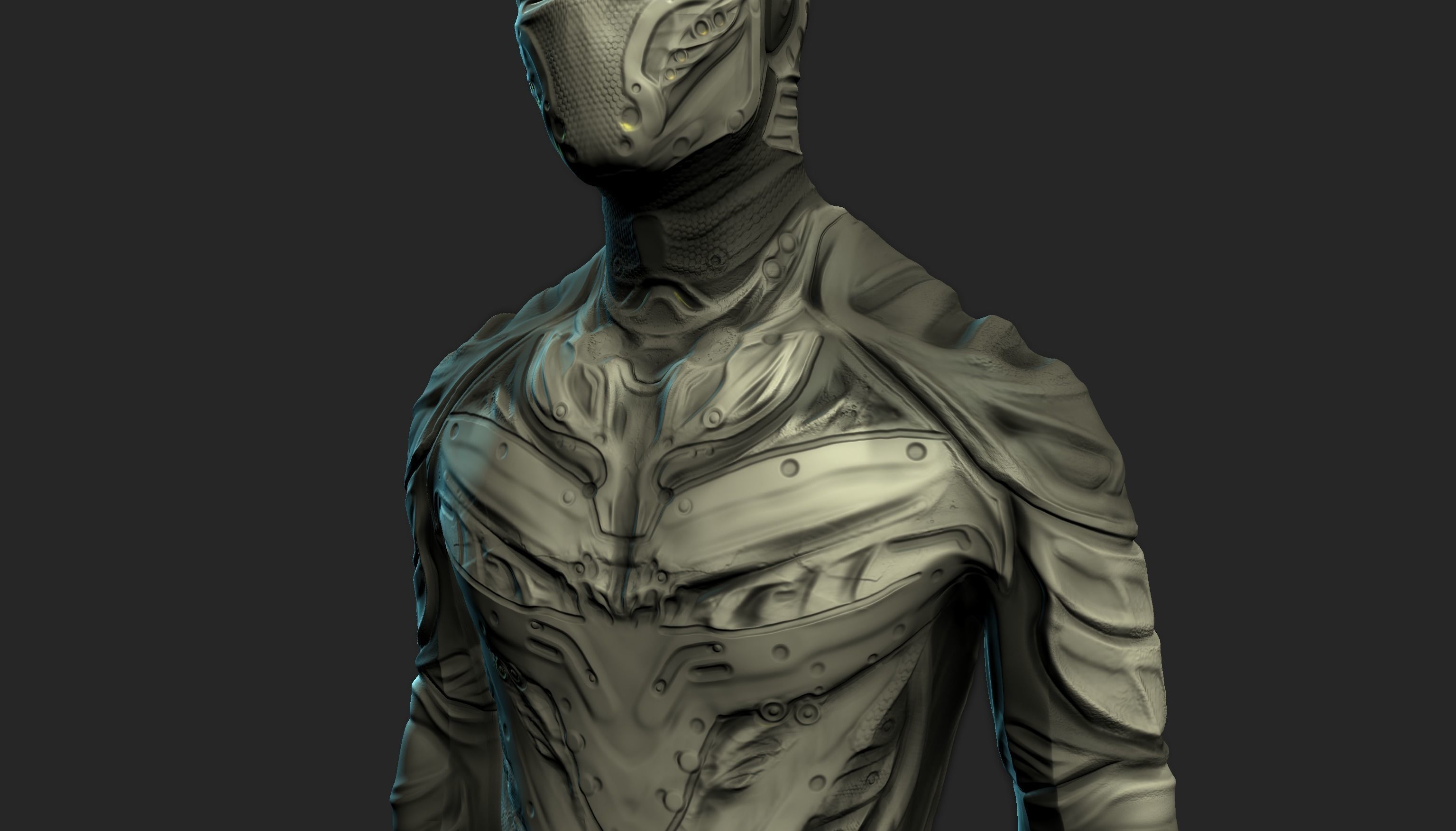 Futuristic Metal Man free 3D model | CGTrader