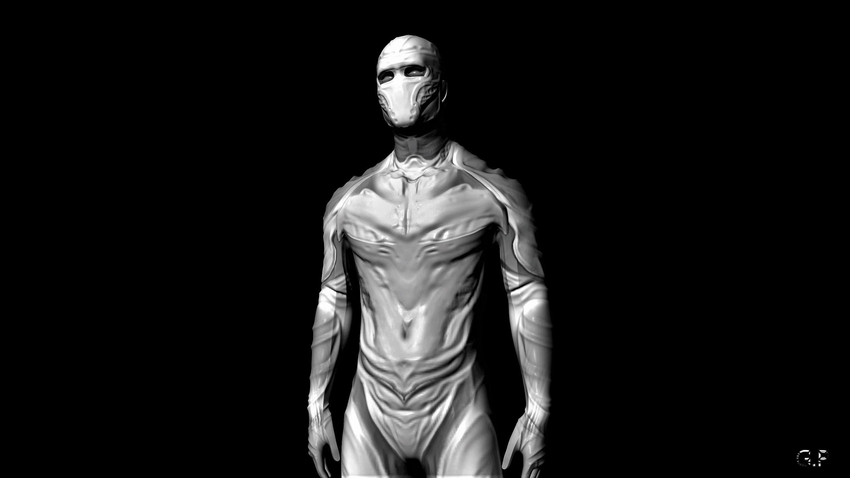 Futuristic Metal Man free 3D model | CGTrader