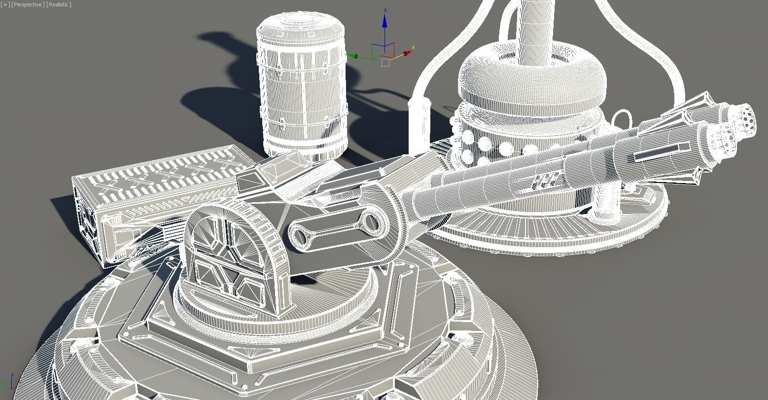 Sci-fi high-poly collection 3D model | CGTrader