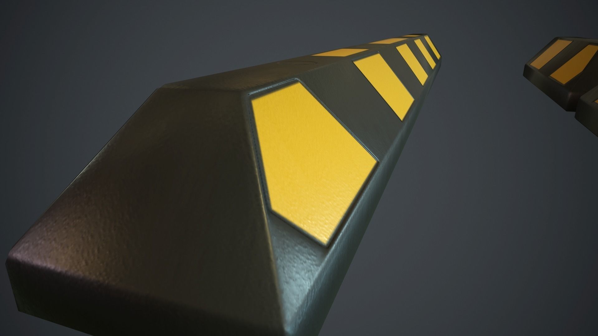 3D model Rubber Parking Curb PBR Game Ready VR / AR / low-poly | CGTrader