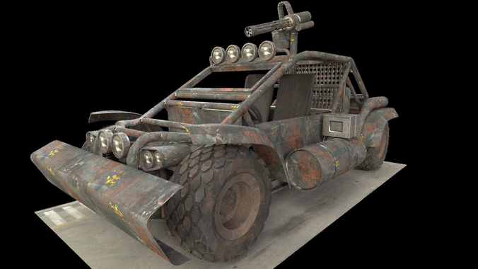 Apocalyptic buggy 3D model | CGTrader