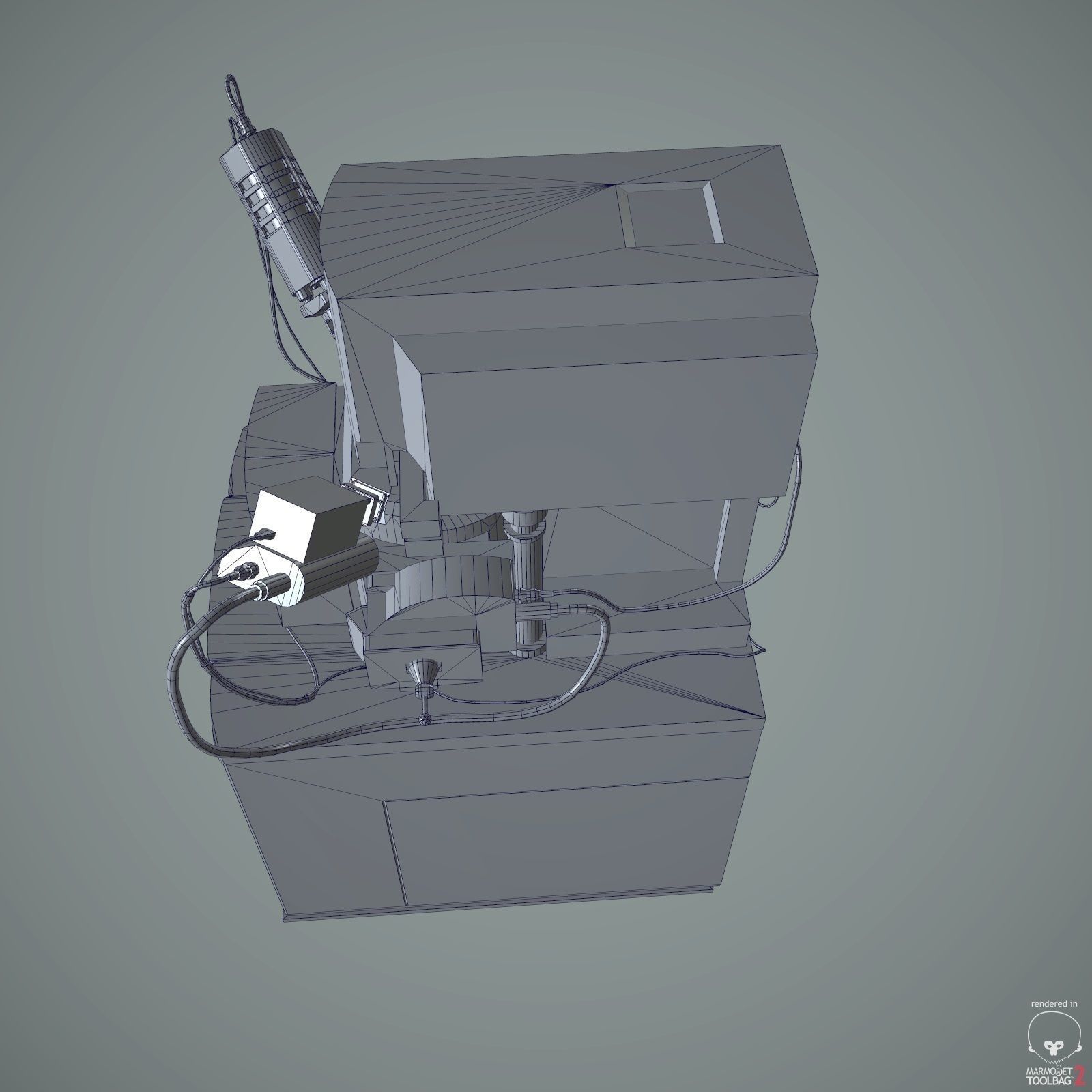 3D model Electron Microscope VR / AR / low-poly | CGTrader