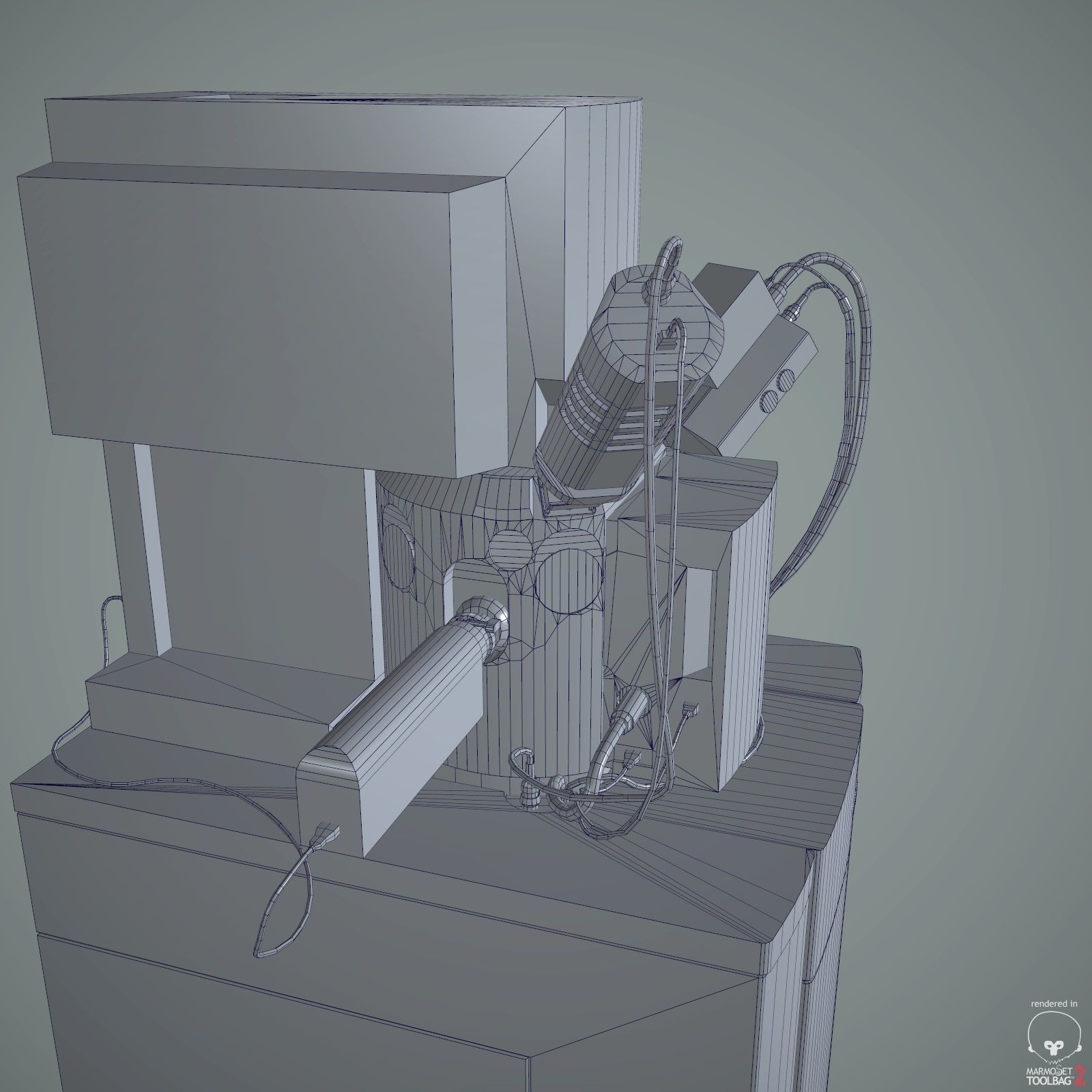 3D model Electron Microscope VR / AR / low-poly | CGTrader