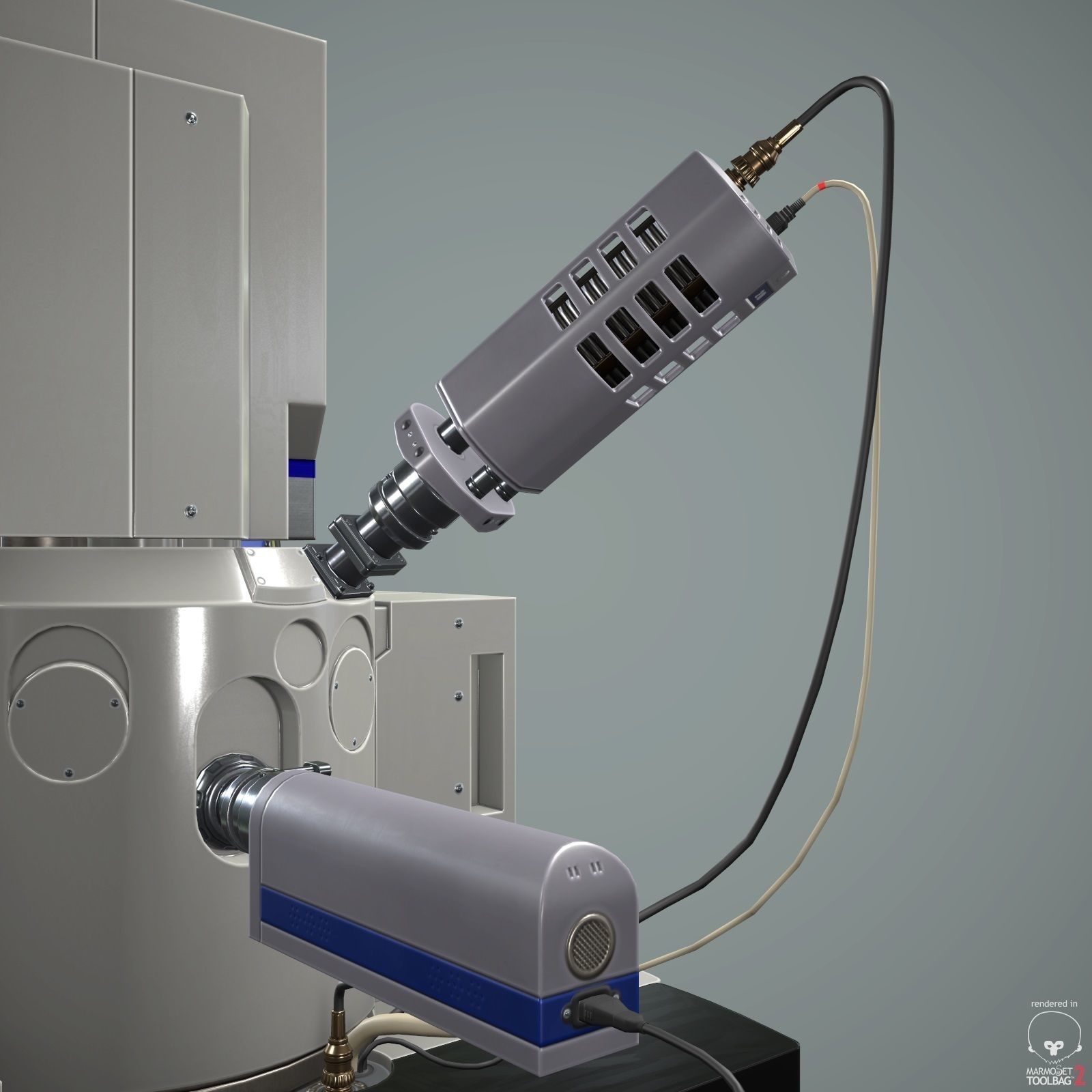 3D model Electron Microscope VR / AR / low-poly | CGTrader