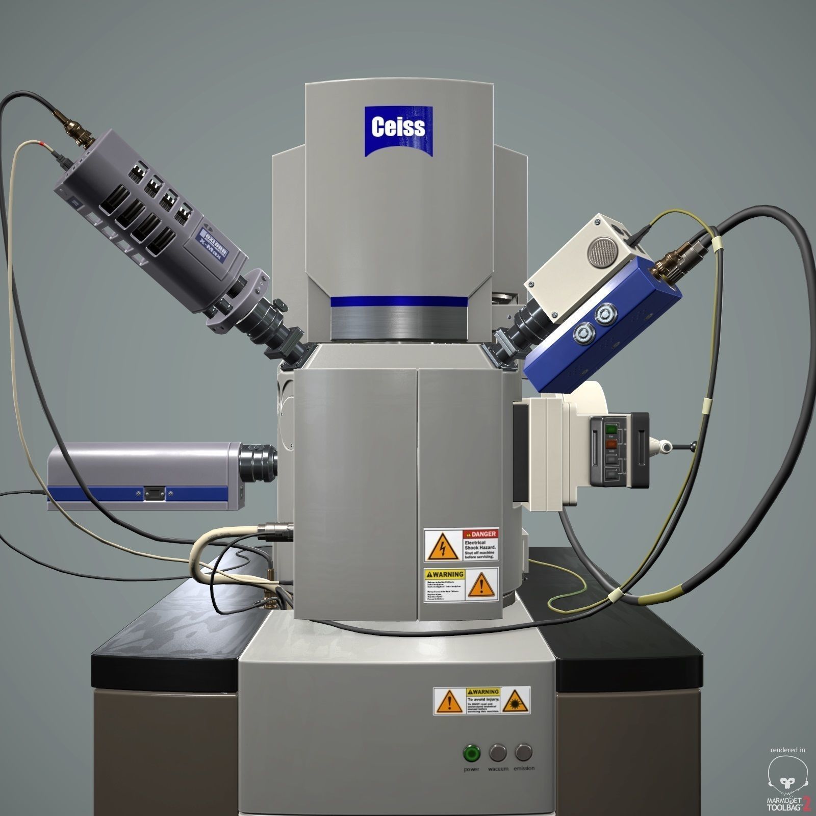 3D model Electron Microscope VR / AR / low-poly | CGTrader