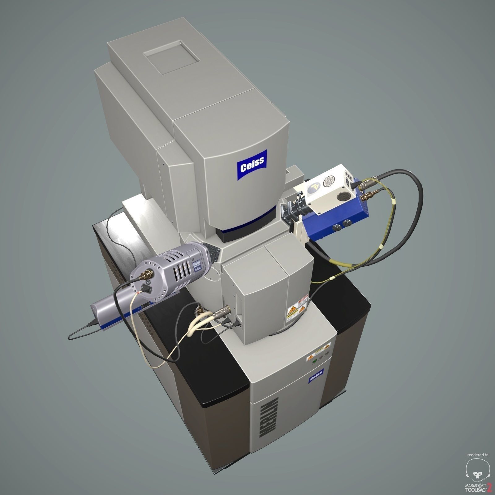 3D model Electron Microscope VR / AR / low-poly | CGTrader