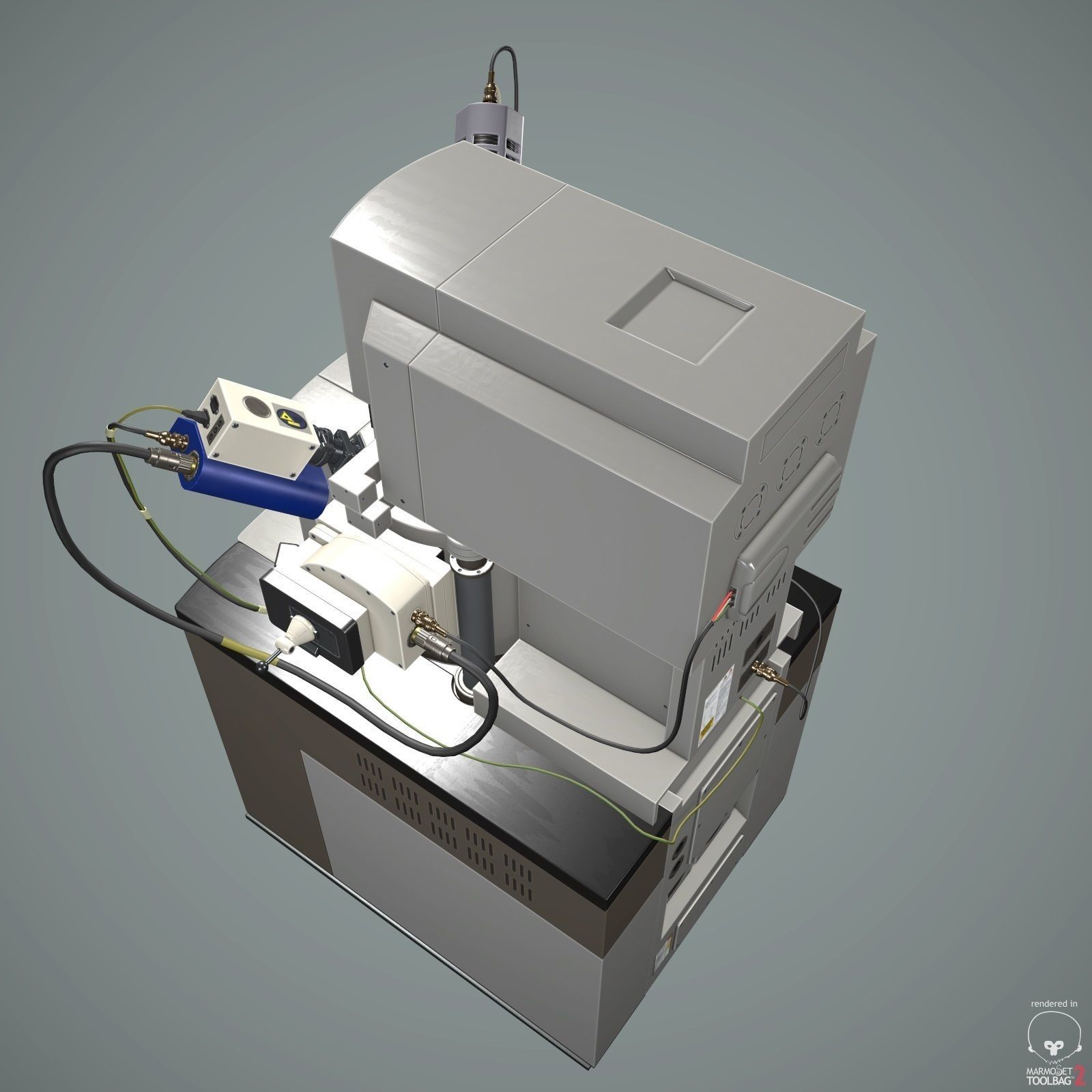 3D model Electron Microscope VR / AR / low-poly | CGTrader