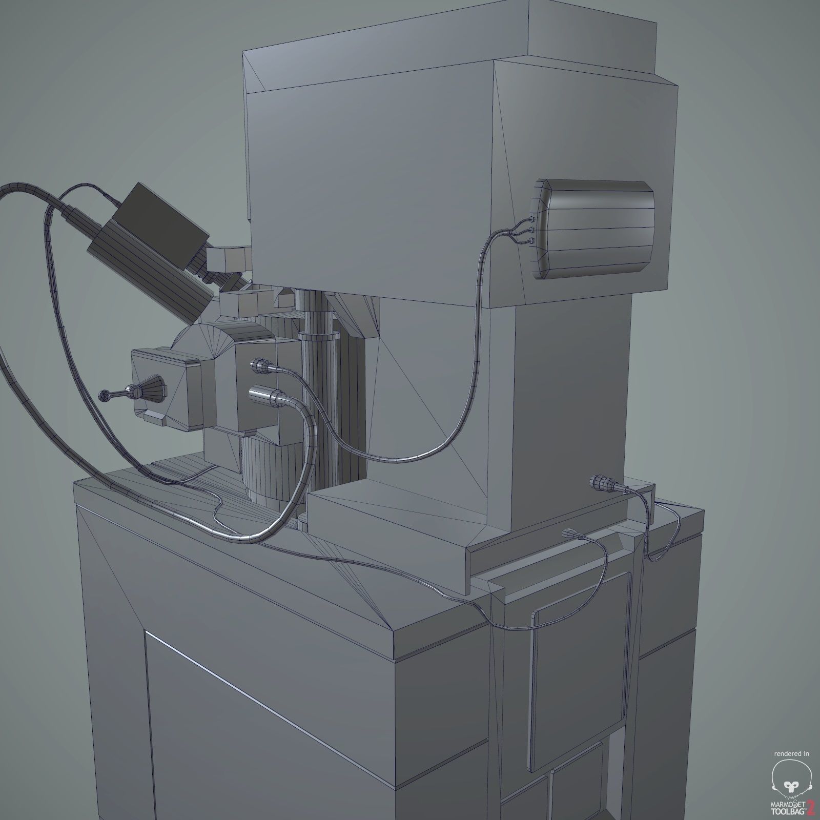 3D model Electron Microscope VR / AR / low-poly | CGTrader