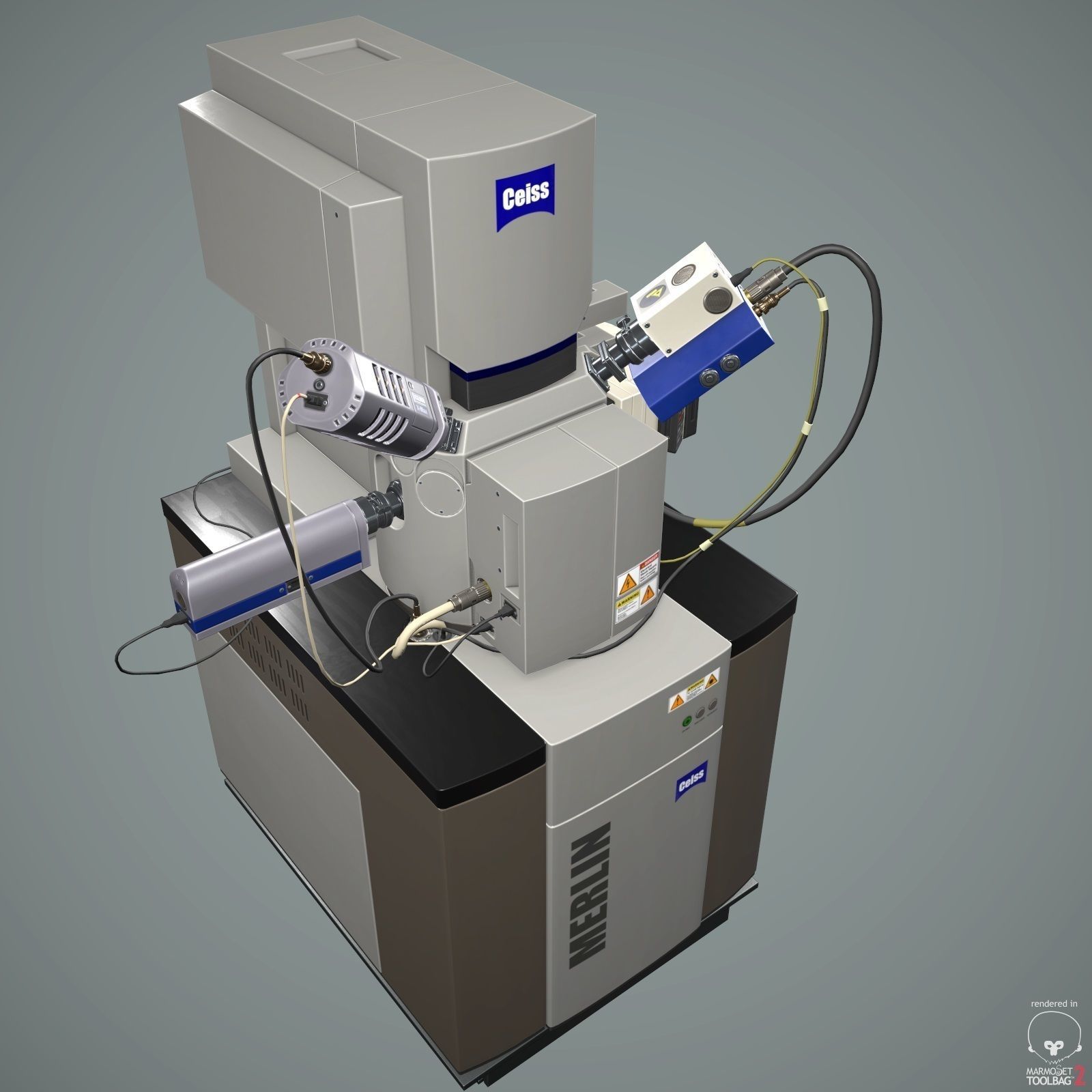 3D model Electron Microscope VR / AR / low-poly | CGTrader
