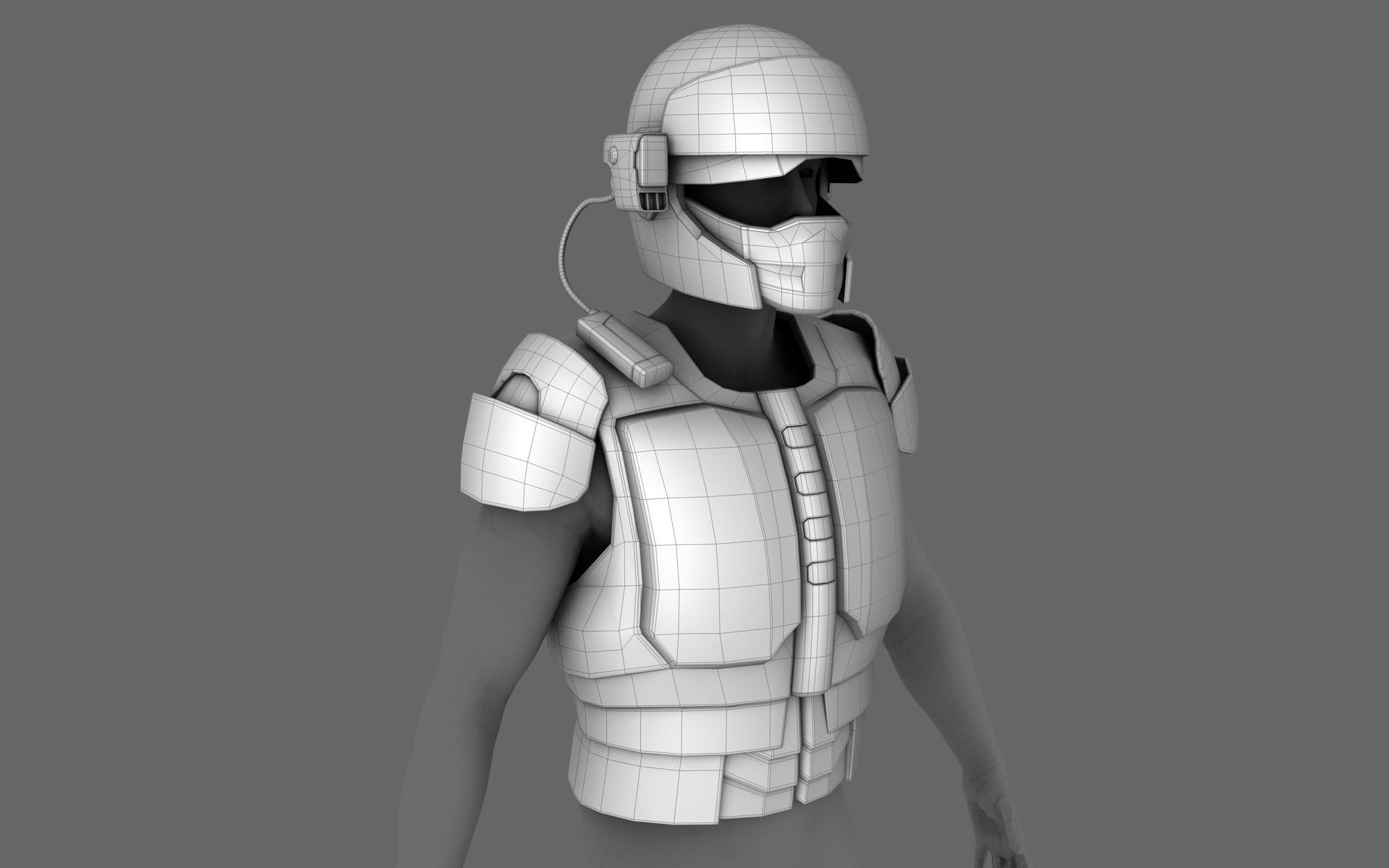 Sci-Fi Armor Base Mesh 3D model | CGTrader
