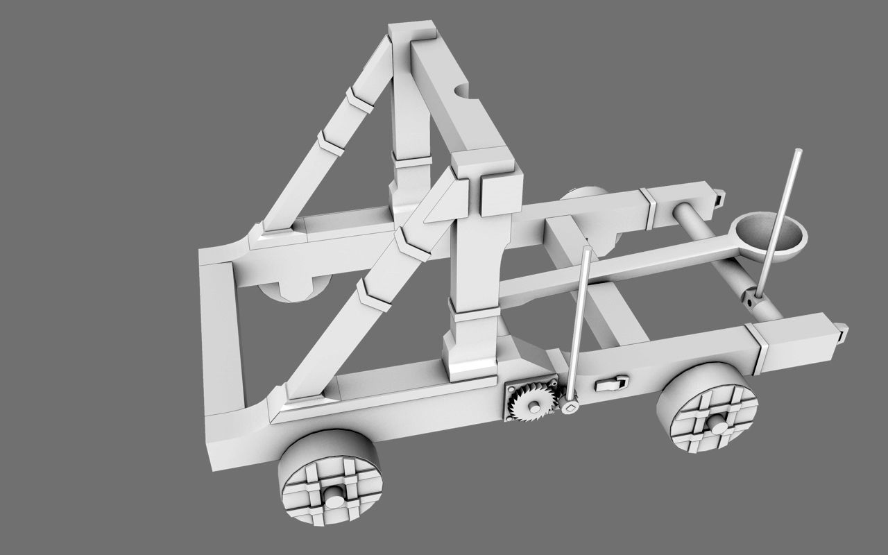 Roman Catapult Base Mesh free VR / AR / low-poly 3D model | CGTrader