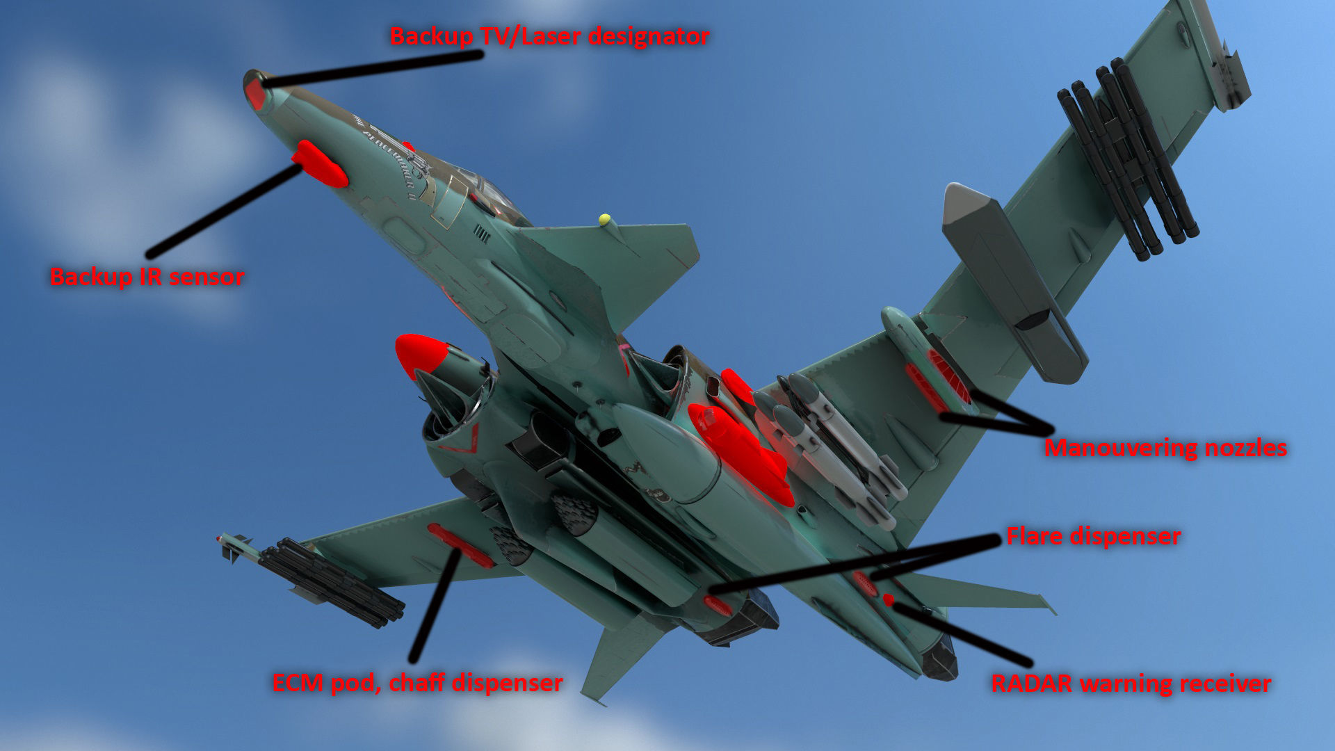 3D model Boomerang ground attack airplane VR / AR / low-poly rigged ...