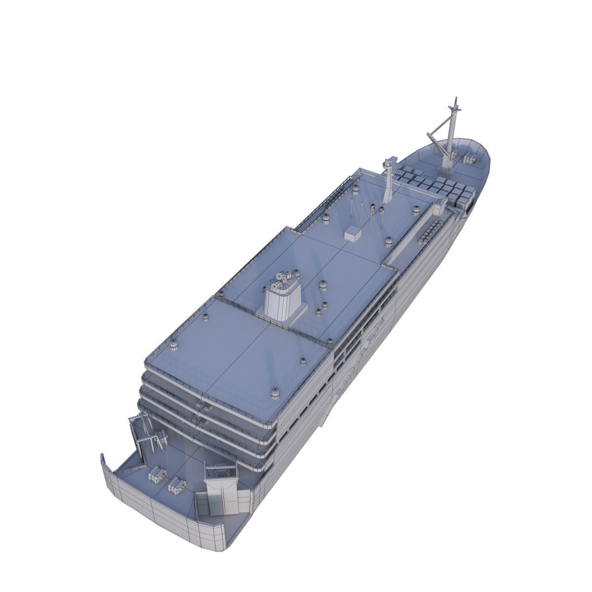 3D model ferry cruise ship VR / AR / low-poly | CGTrader
