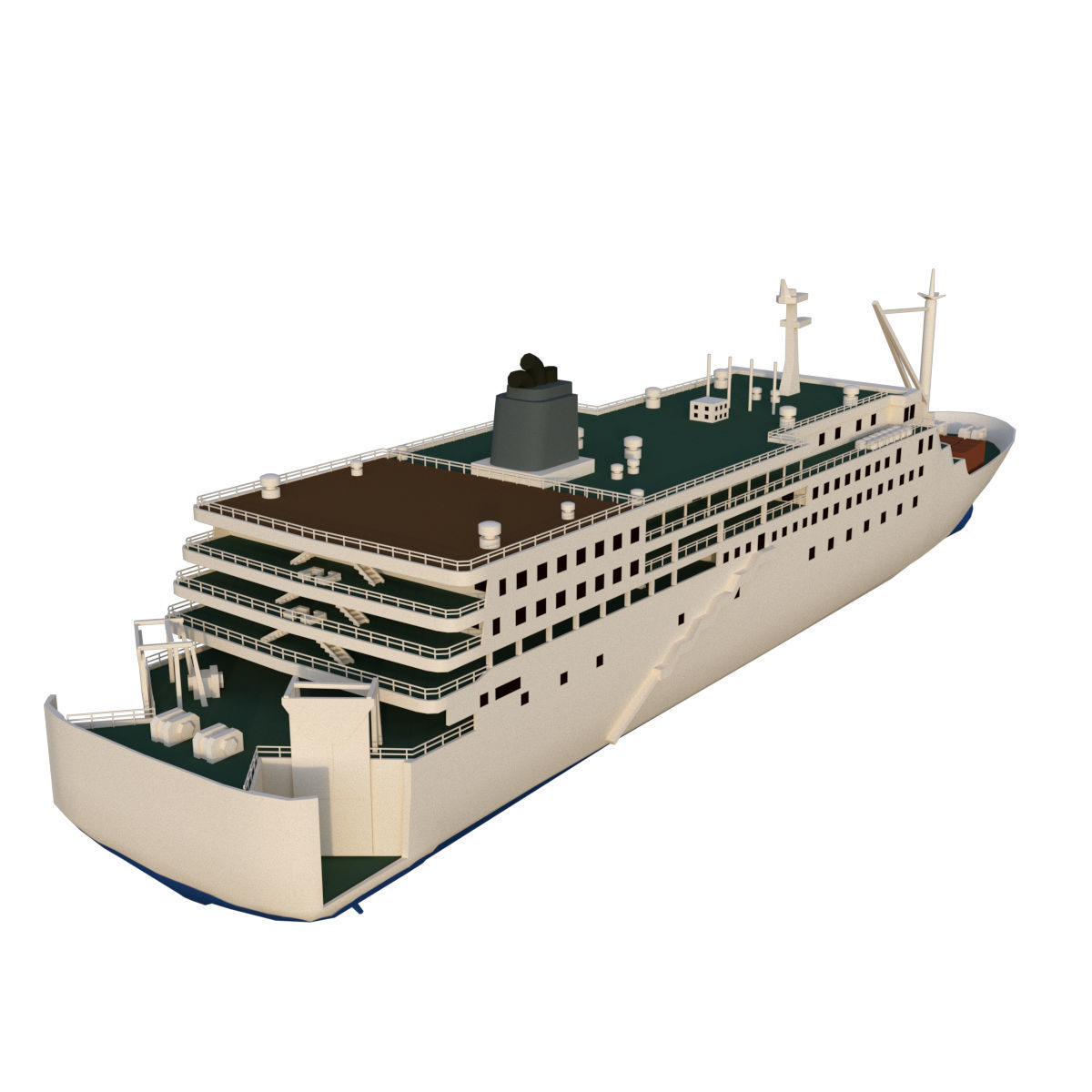 3D model ferry VR / AR / low-poly | CGTrader