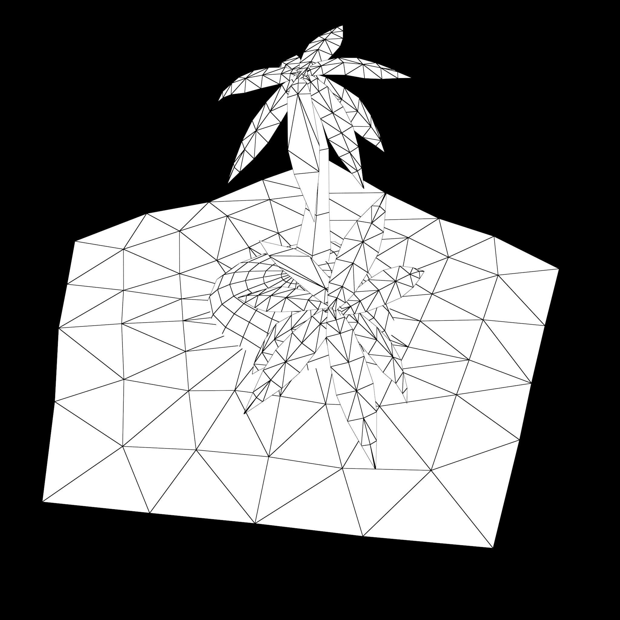 Coconut tree Island Low Poly free VR / AR / low-poly 3D model | CGTrader