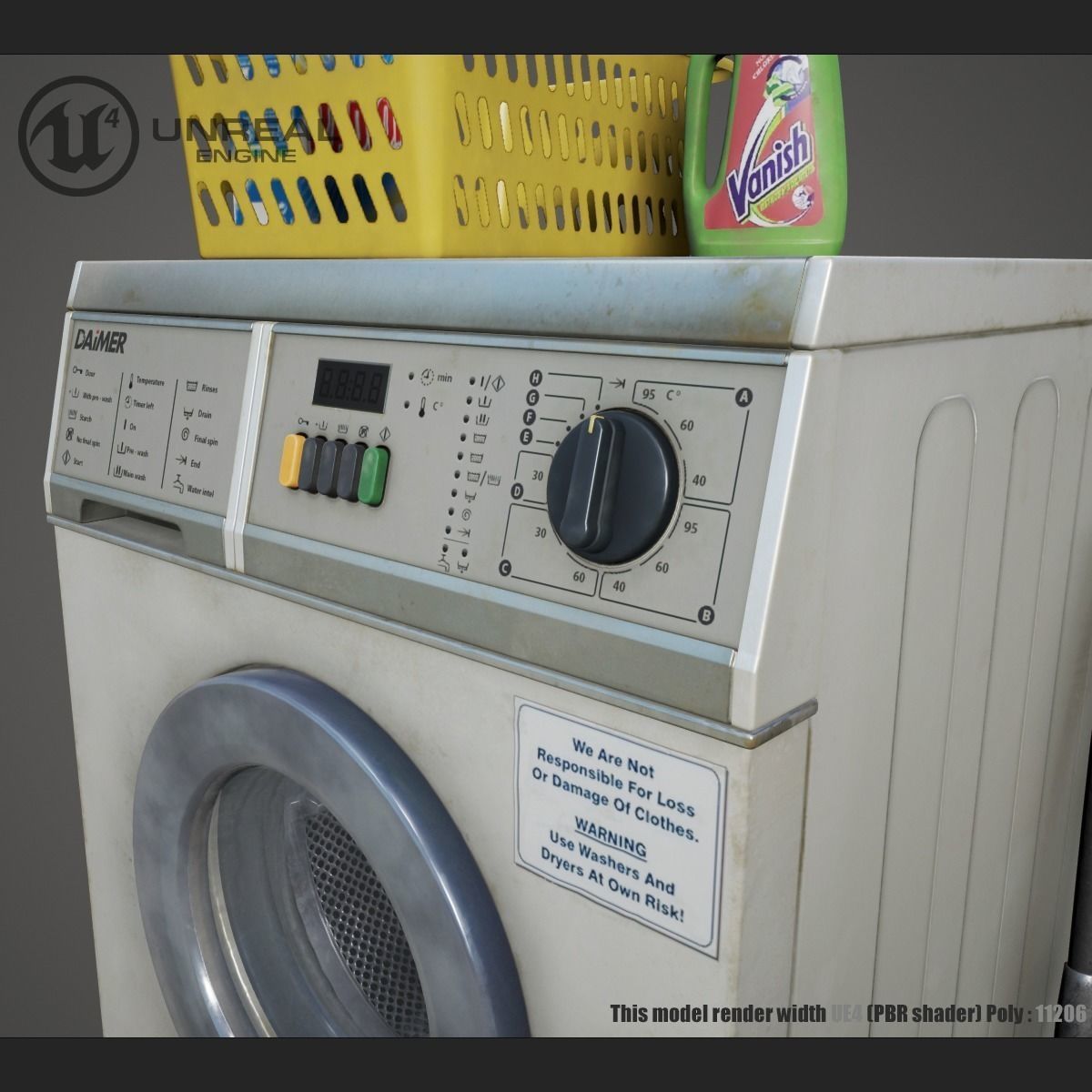 3D model Washer washing machine VR / AR / low-poly | CGTrader