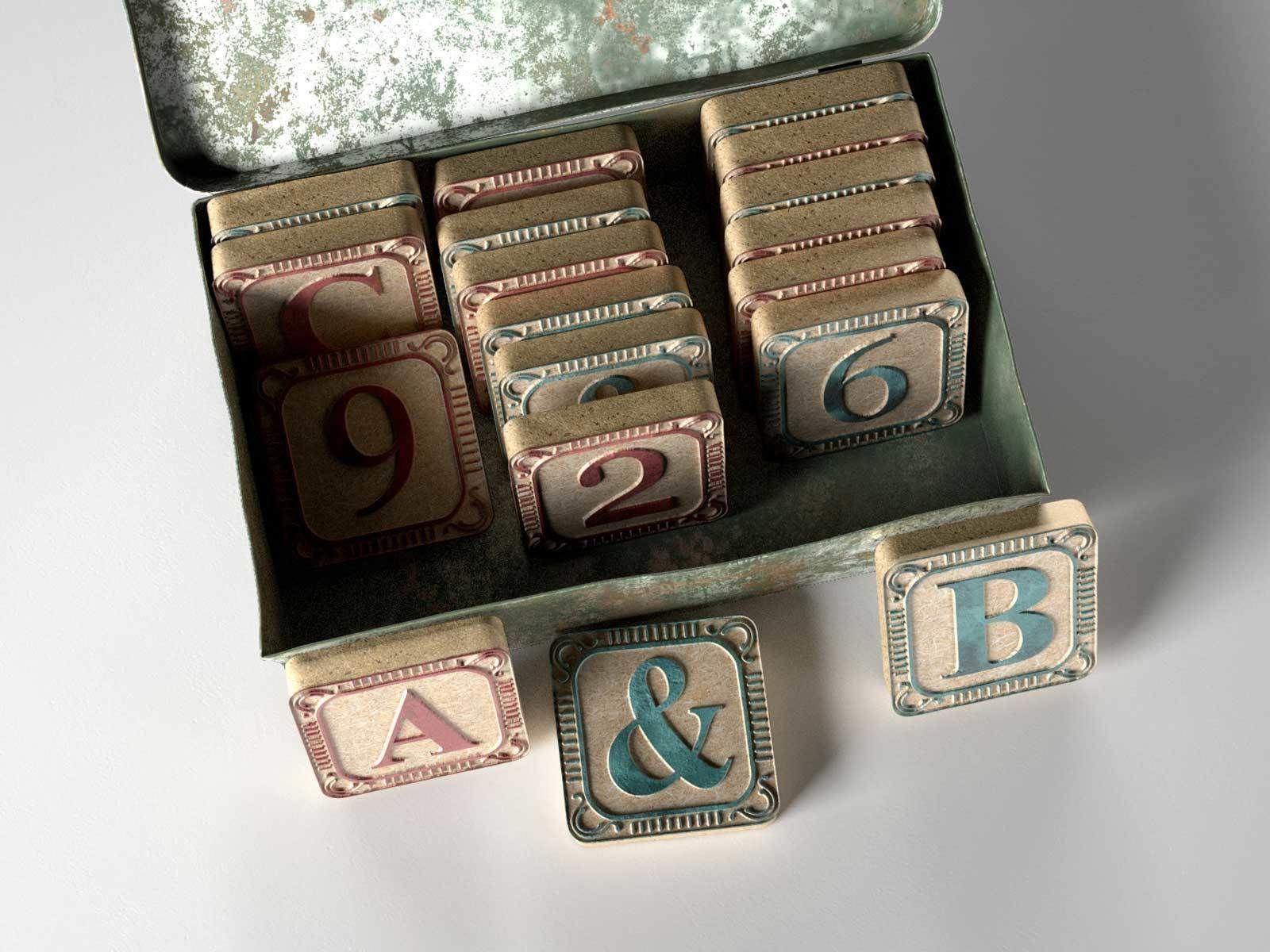 Vintage Scrabble Box 3D model | CGTrader
