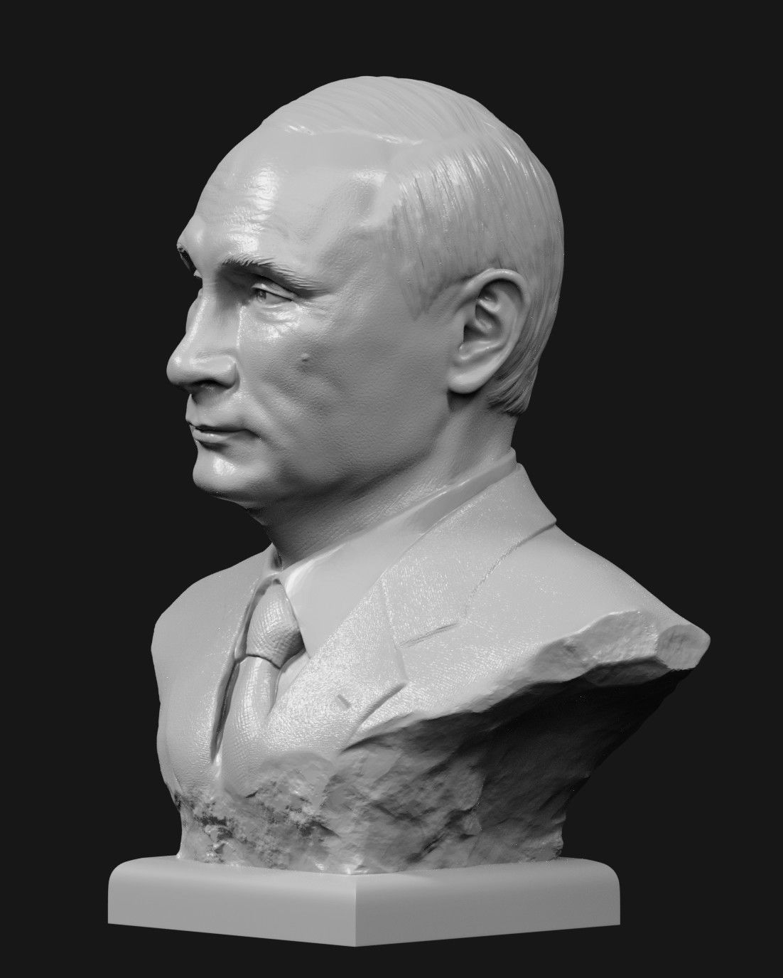 Putin V bust2 3D model 3D printable | CGTrader