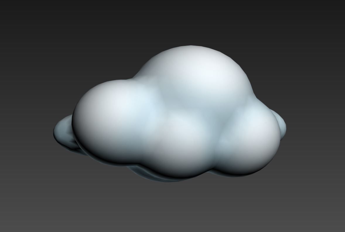 3D Cartoon cloud model 3D model | CGTrader