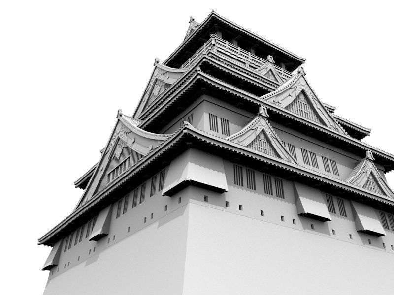 Osaka Castle 3D model | CGTrader
