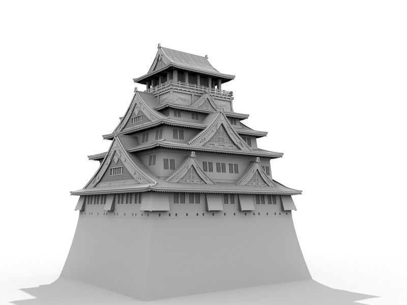 Osaka Castle 3D model | CGTrader