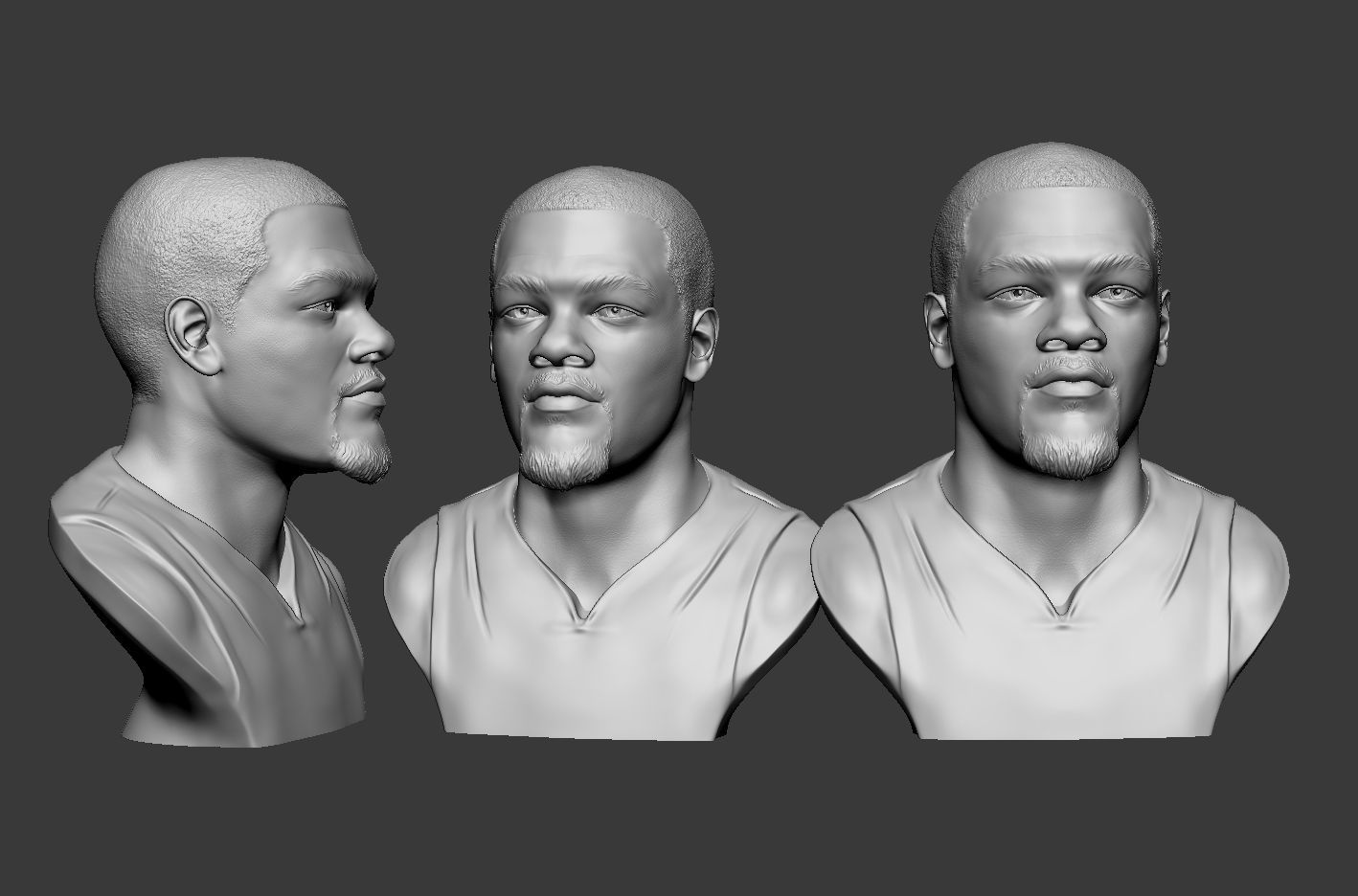 Kevin Durant 3D sculpture printable model 3D model 3D printable | CGTrader