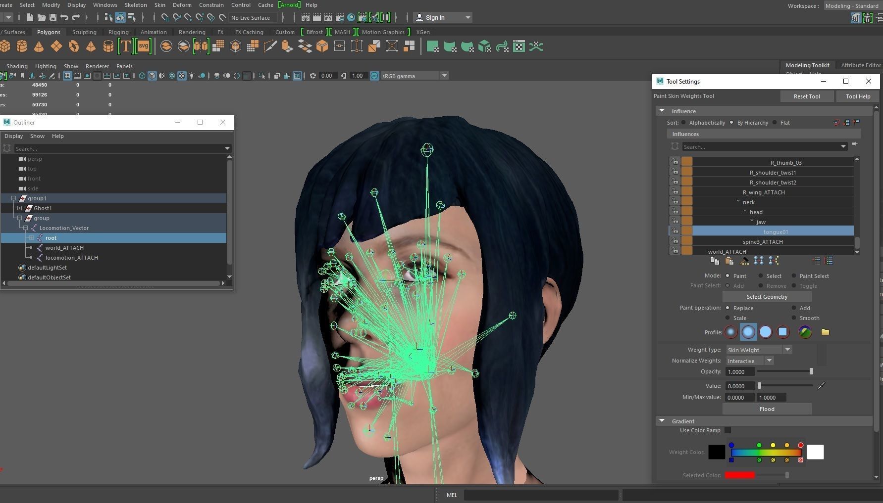 3D model Ghost in The Shell Scarlett Johansson 3D Model VR / AR / low ...