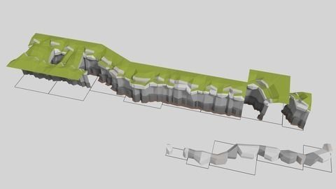 Low Poly Cliff Pack free VR / AR / low-poly 3D model | CGTrader