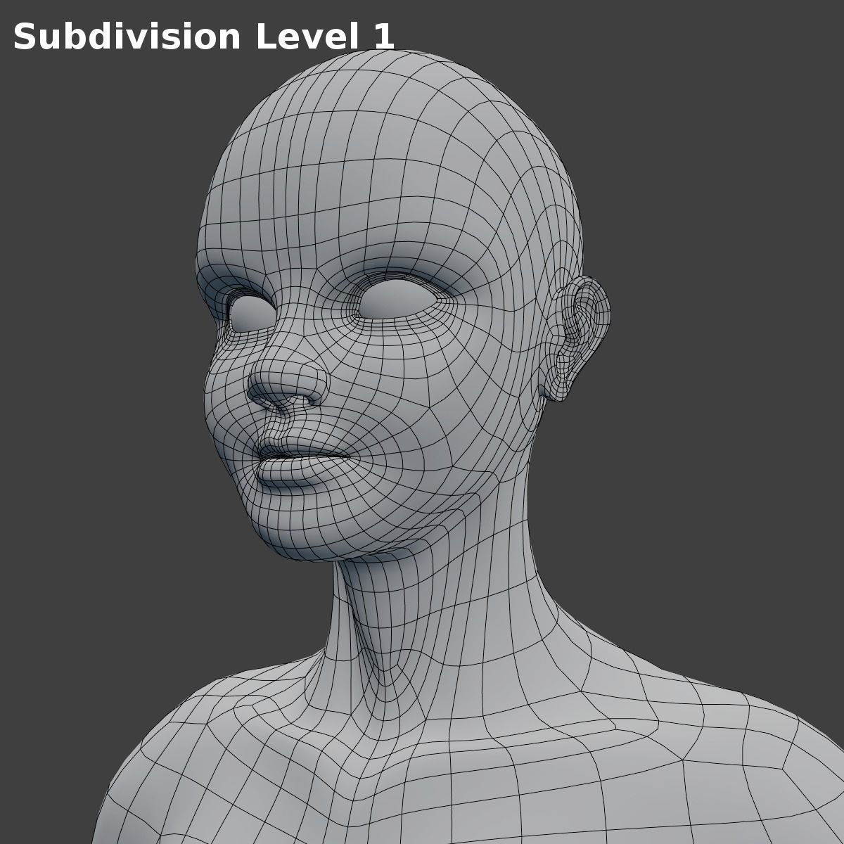 3D model Woman Character Base Mesh Rigged VR / AR / low-poly rigged ...
