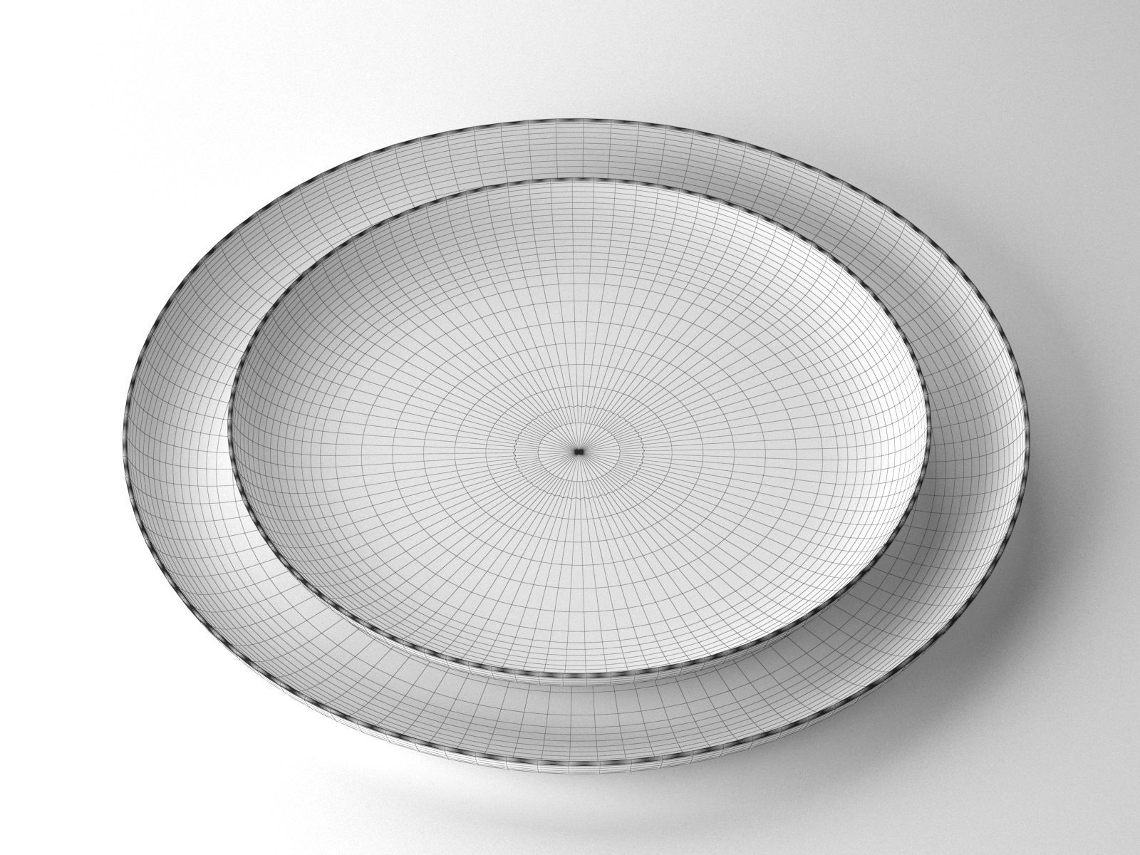 Shallow Plates 3D model | CGTrader