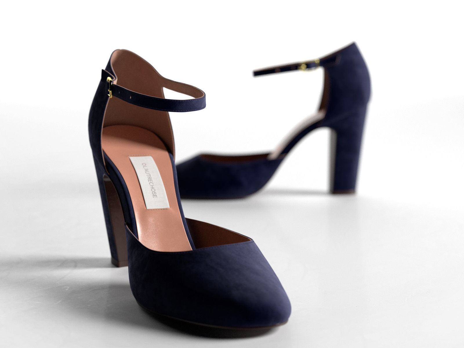 Indigo Pumps 3D model | CGTrader