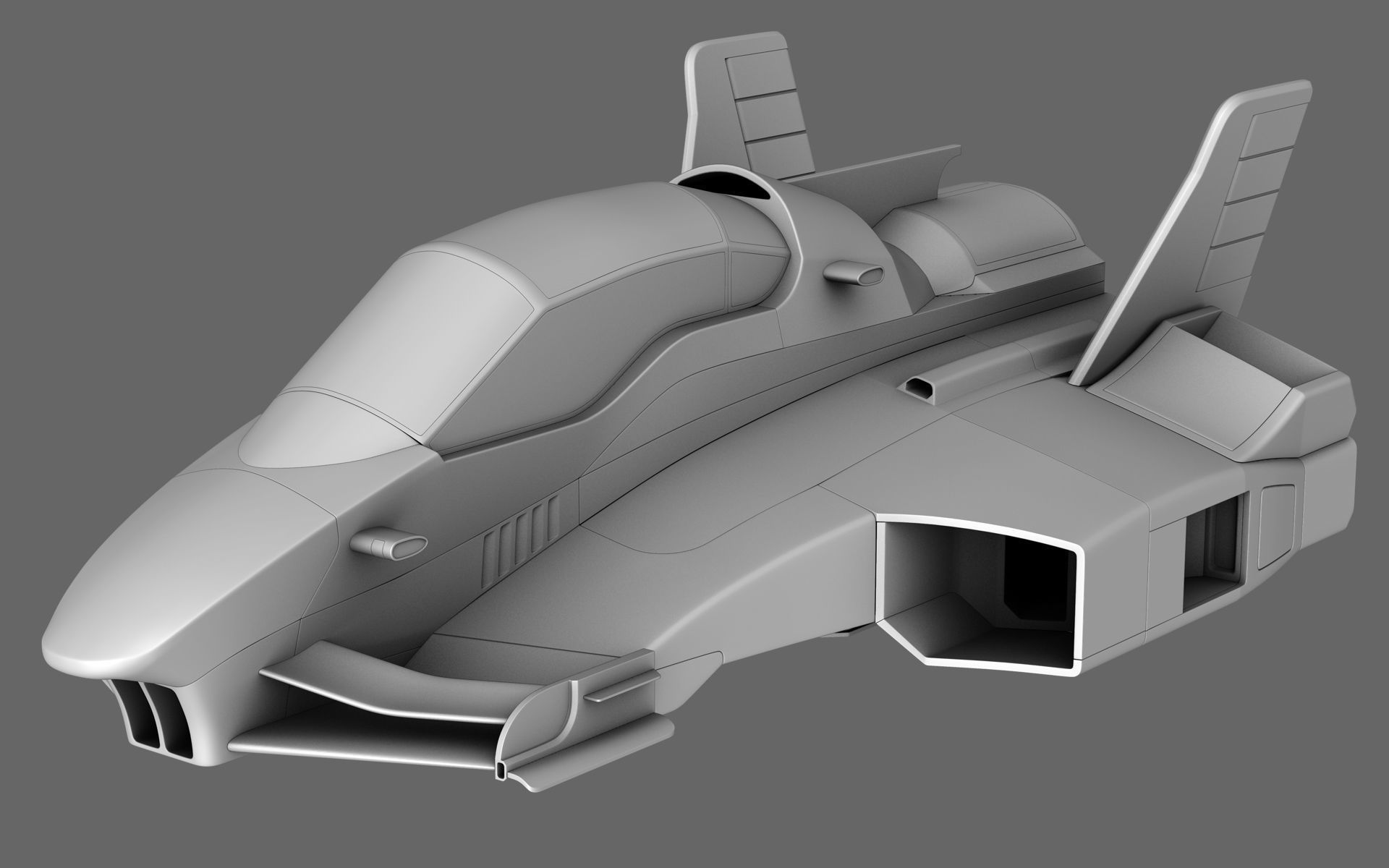 Sci-Fi Race Car Future Formula 3D model | CGTrader