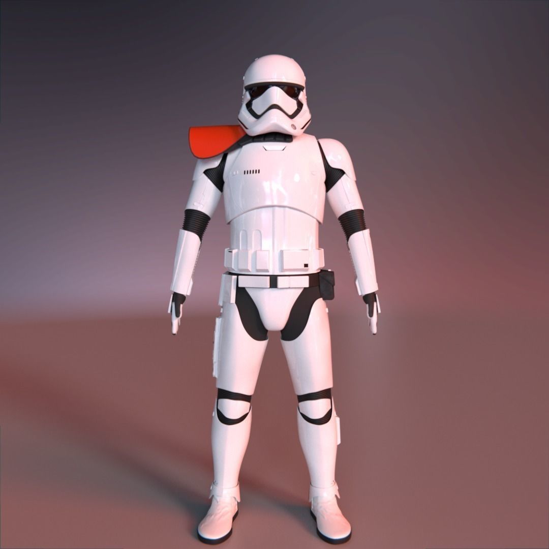 3D model Stormtrooper officer - First Order VR / AR / low-poly | CGTrader