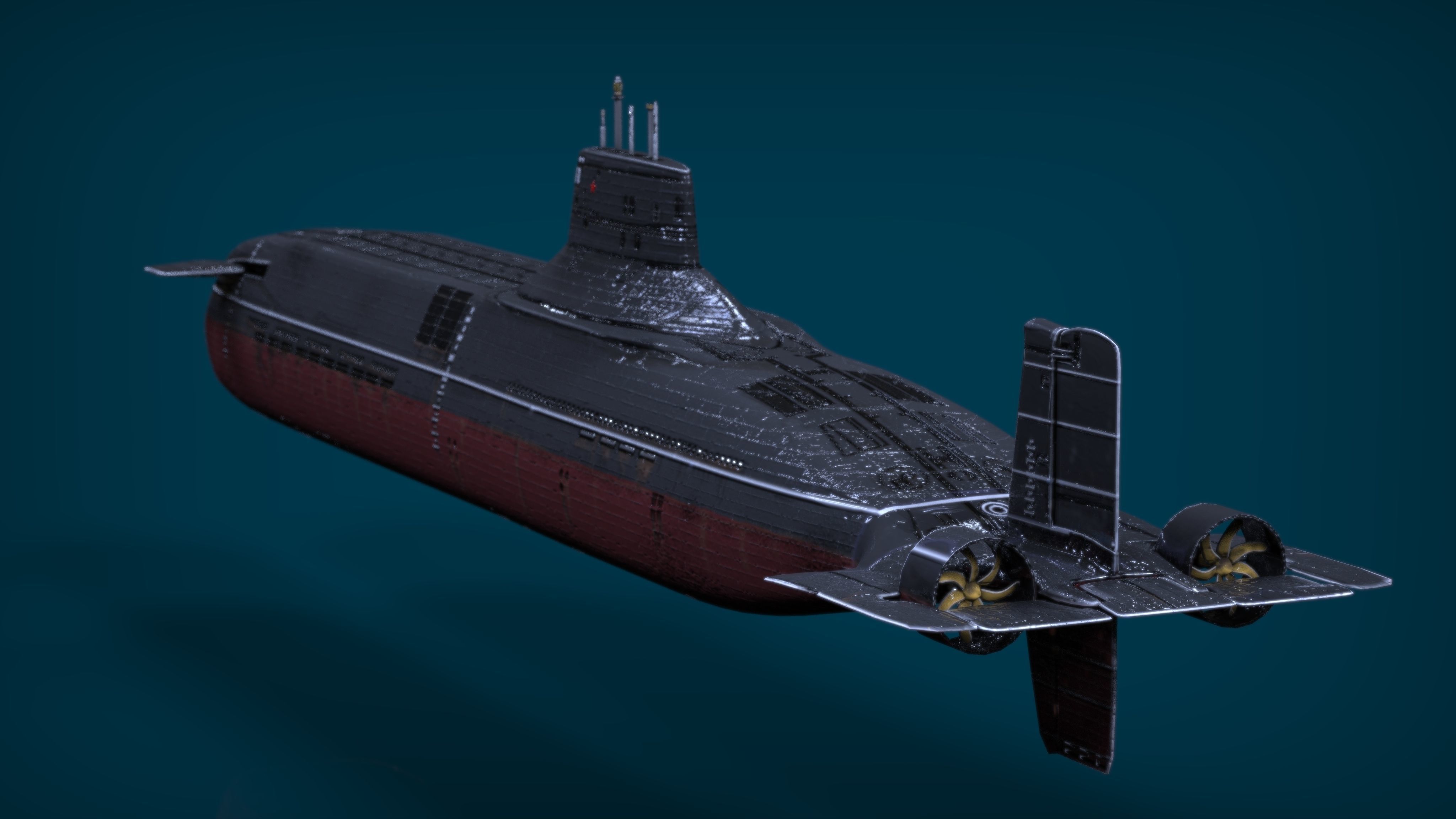 3D model Submarine Typhoon-class VR / AR / low-poly | CGTrader