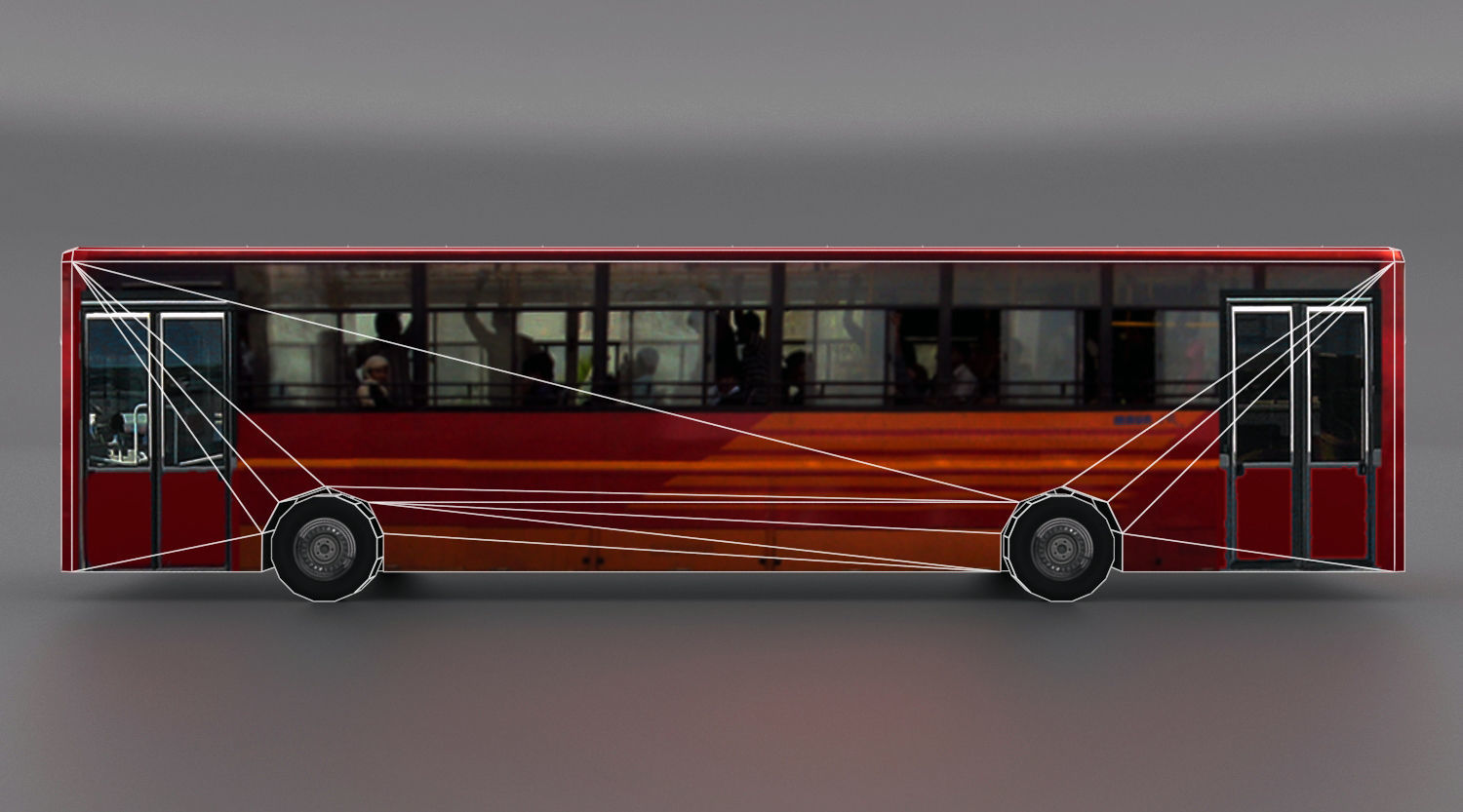 3D model AMTS and BRTS Buses VR / AR / low-poly | CGTrader
