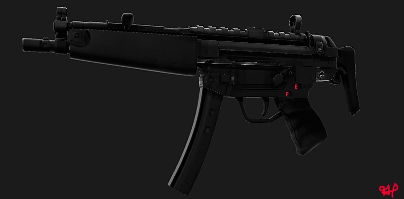 SAS MP5 free VR / AR / low-poly 3D model | CGTrader