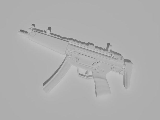 SAS MP5 free VR / AR / low-poly 3D model | CGTrader