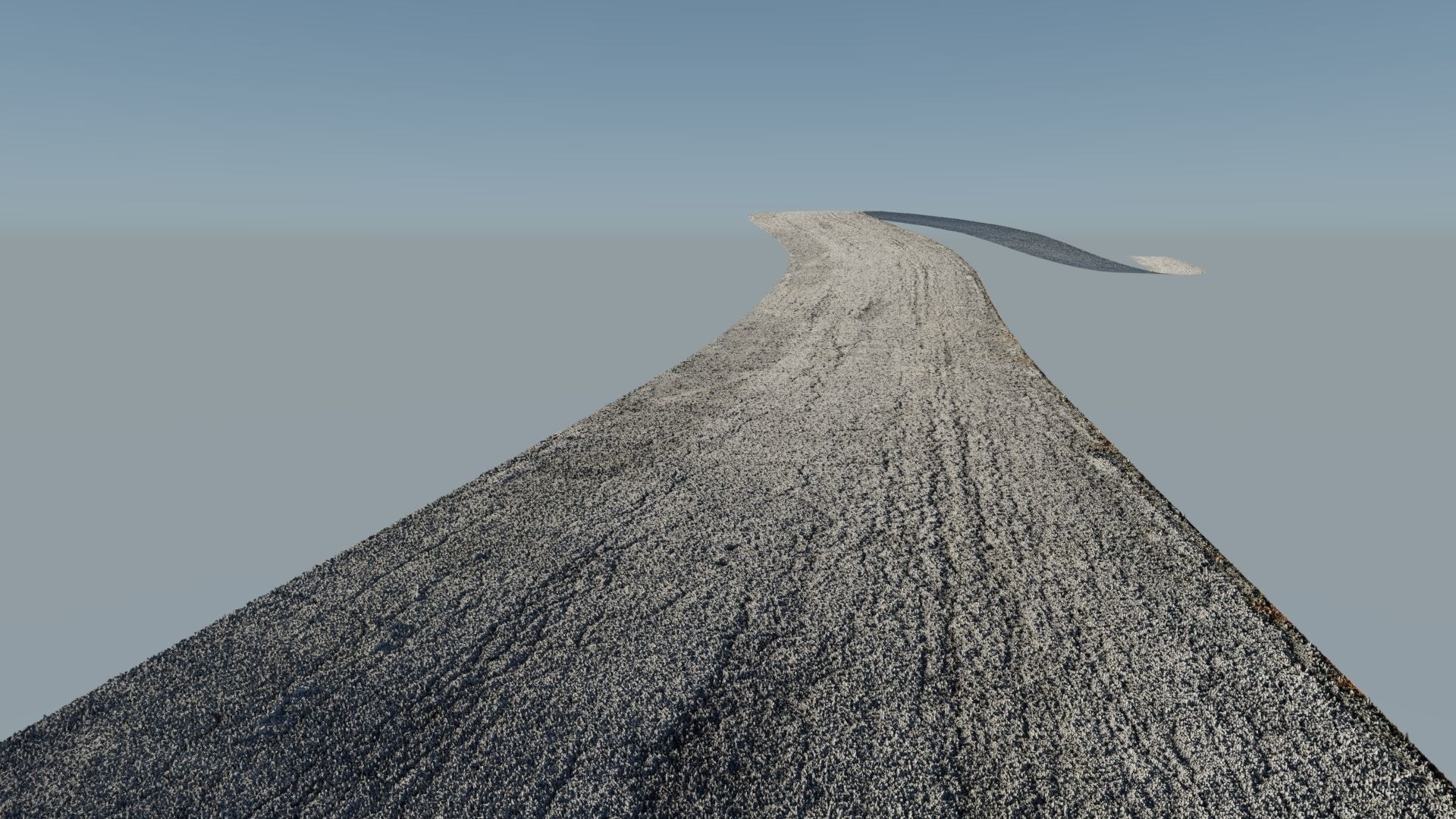 3D model Tileable Road - Single Lane VR / AR / low-poly | CGTrader