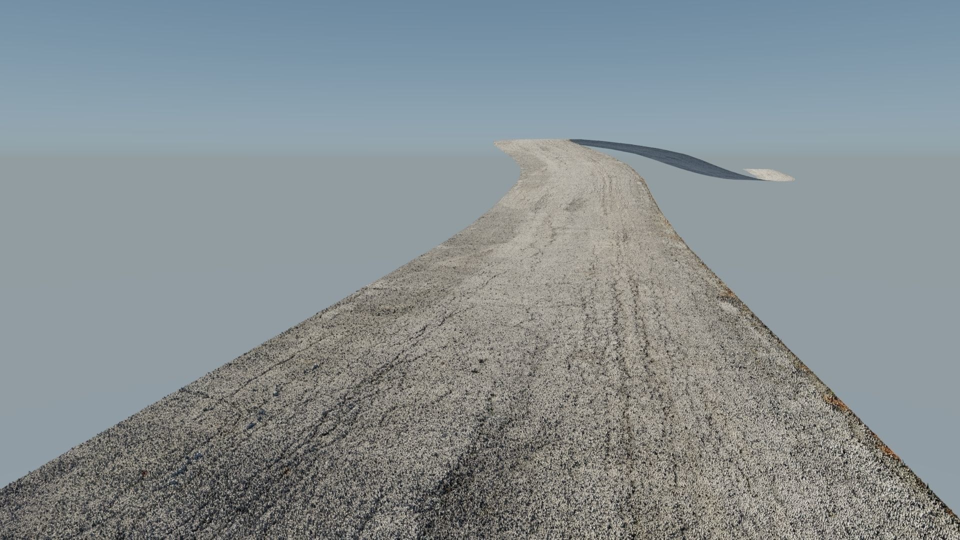 3D model Tileable Road - Single Lane VR / AR / low-poly | CGTrader
