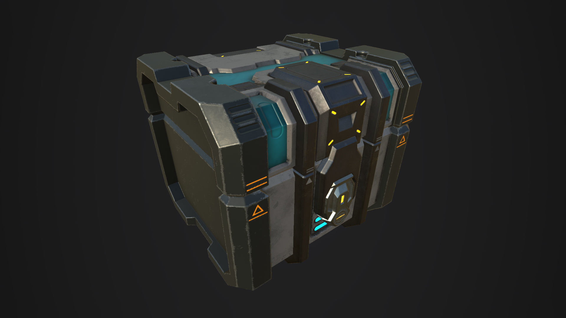 Sci fi Crate - Game mesh free VR / AR / low-poly 3D model | CGTrader
