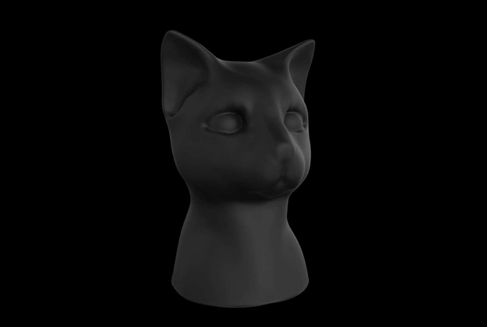 Cat-Half body 3D model 3D printable | CGTrader