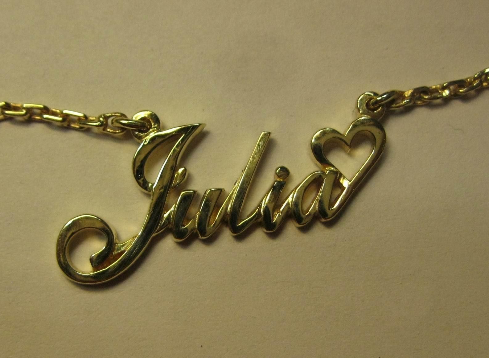 Julia name pendant 3D print model | CGTrader