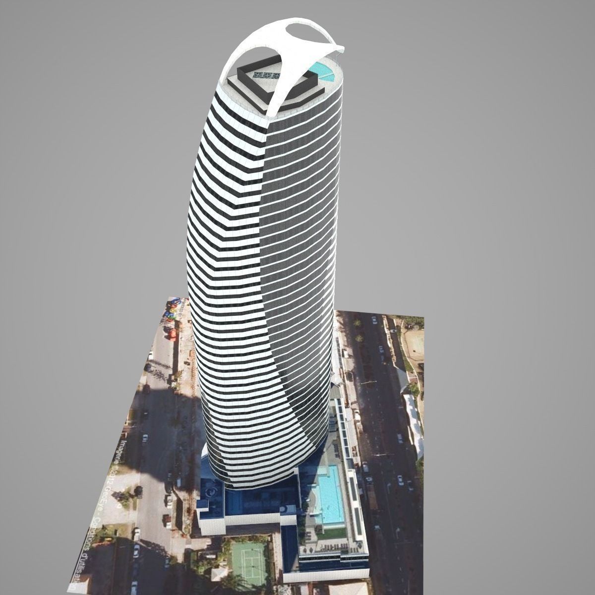 3D model Oracle Tower Beach VR / AR / low-poly | CGTrader